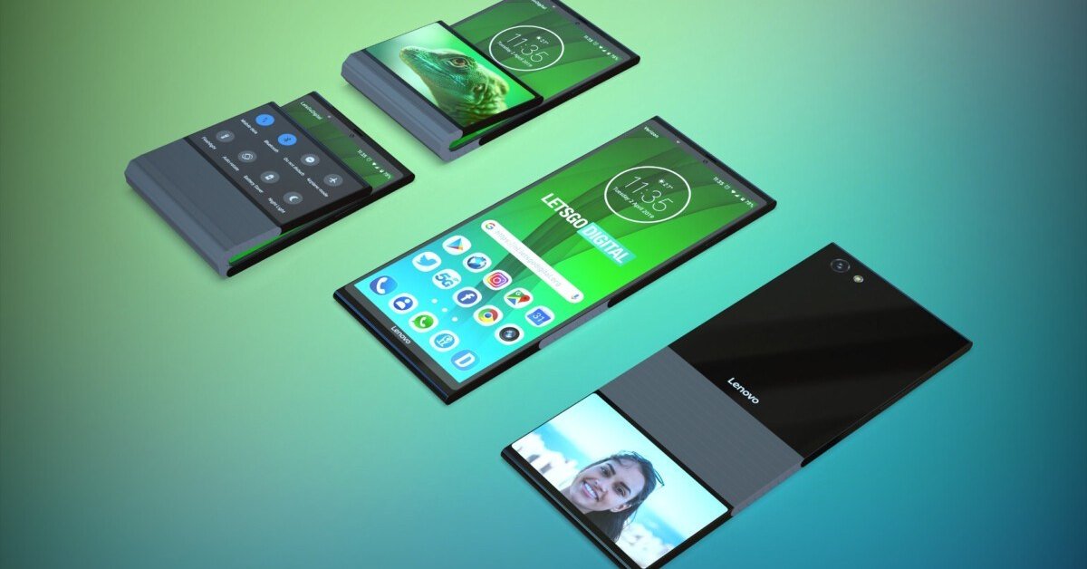 Lenovo Patents A Clamshell Foldable Phone With A Screen On The Back ...