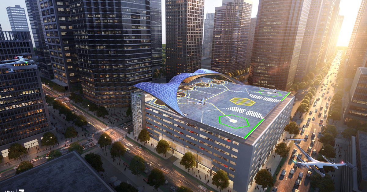 Uber Unveils New Impressive Designs For Uber Air’s Skyport - MobyGeek.com
