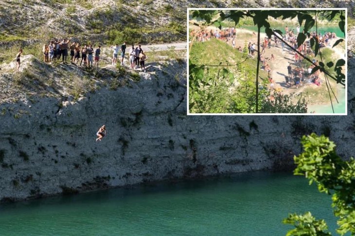 Covidiots Jump In Toxic Lake To Celebrate Quarantine End - MobyGeek.com